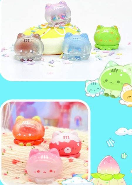 【138】Octopus Kitty Bean 2 - Candy Cat Series Bean Mini Charm Blind Bag ...
