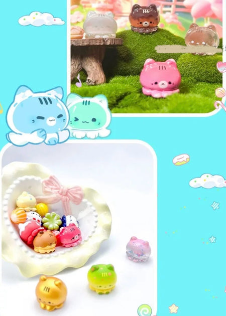 【138】Octopus Kitty Bean 2 - Candy Cat Series Bean Mini Charm Blind Bag ...