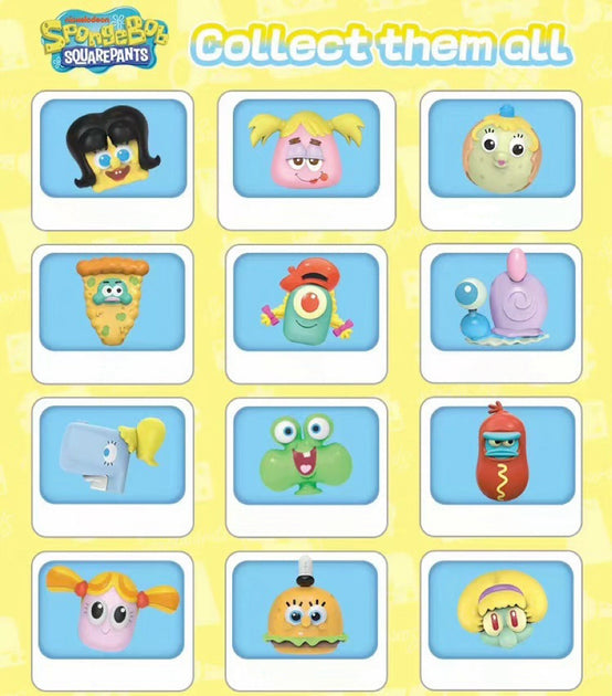 SpongeBob SquarePants Bean Charm Blind Bag Mystery Bag Mini Toy Figure ...