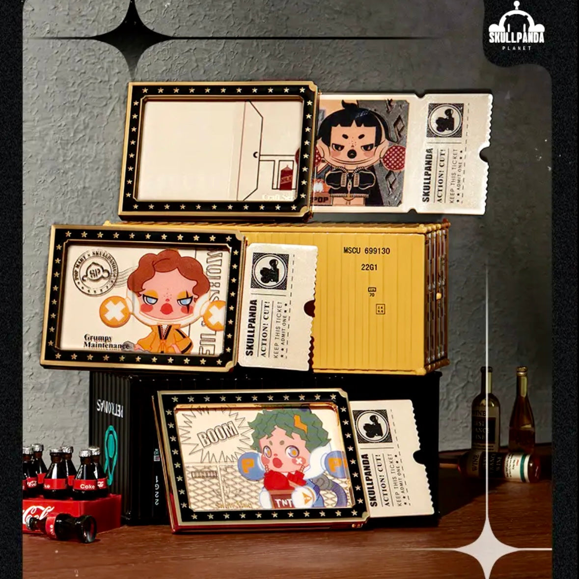 Skullpanda Fridge Magnet - Action Cut Series Mystery Box Blind Box Fri ...