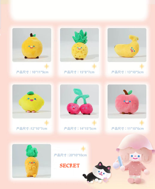 RiCO - Plush Happy Fruit Series Mystery Box Blind Box Toy Figure ...