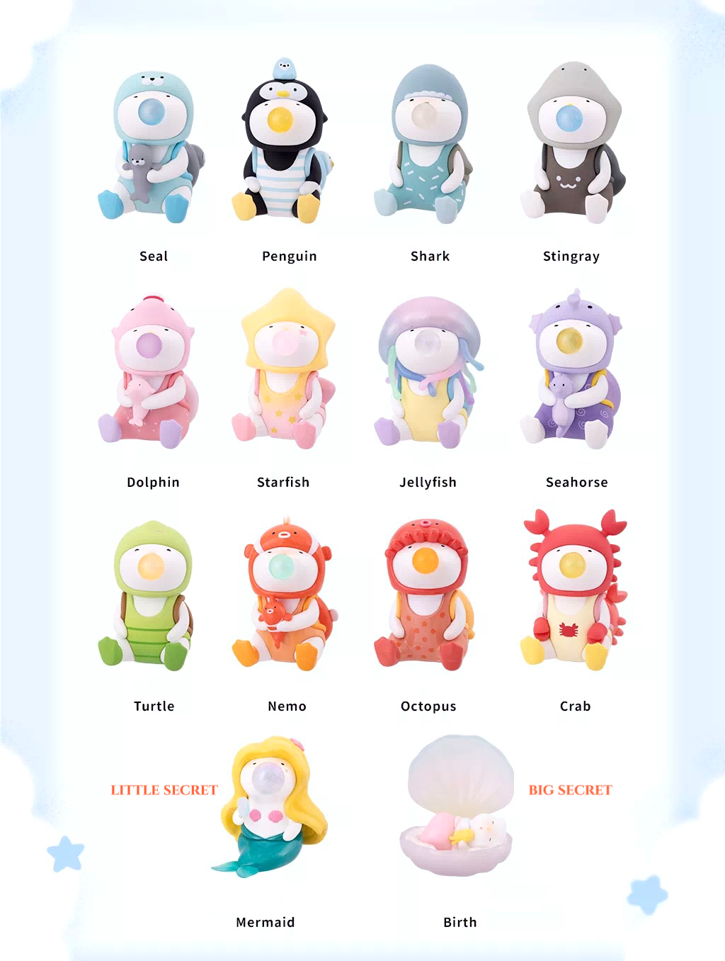 Repolar - Marine Creature Series Mystery Box Blind Box Toy Figure ...