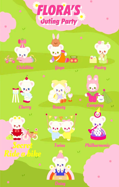Flora - Flora’s Outing Party Series Mystery Box Blind Box Toy Figure ...